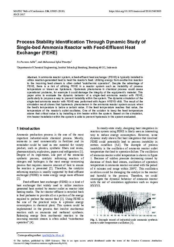 (PDF) Process Stability Identification Through Dynamic Study of Single ...