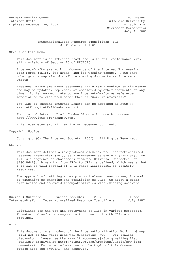 (PDF) Network Working Group Internet-Draft