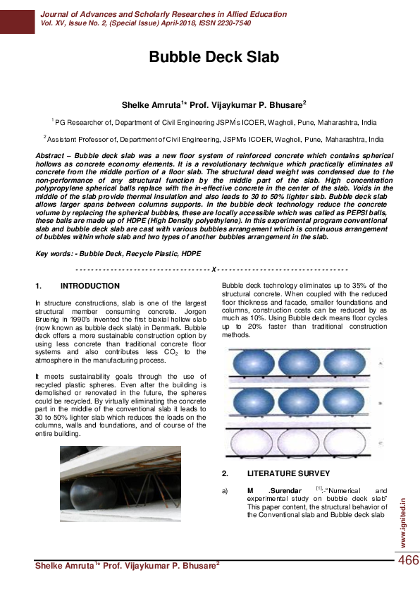(PDF) Bubble Deck Slab