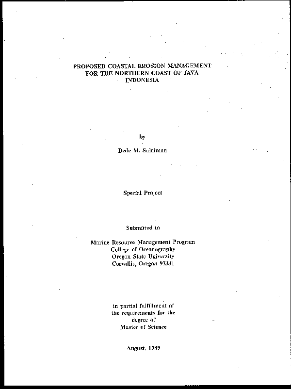 (PDF) Proposed coastal erosion management for the northern coast of ...