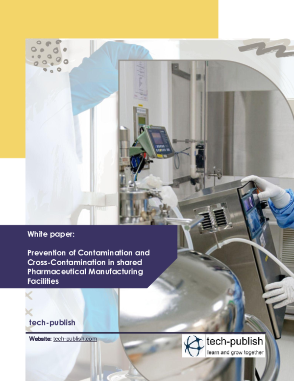 (PDF) White paper: Prevention of Contamination and Cross-Contamination ...