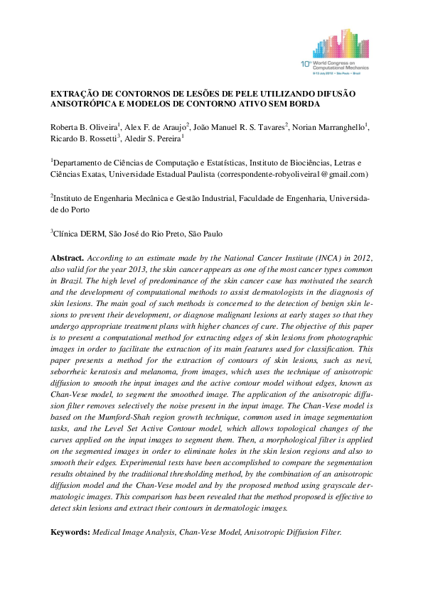 (PDF) Extraction of skin lesions contours using anisotropic diffusion ...