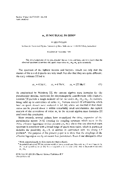 (PDF) Mu is Not Equal to Zero