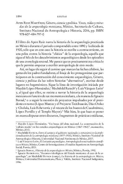 (PDF) Sobre Apen Ruiz Martínez, Género, Ciencia y Política. Voces ...
