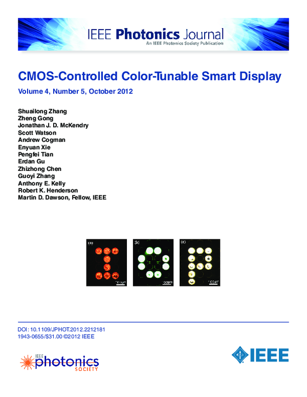 (PDF) CMOS-Controlled Color-Tunable Smart Display