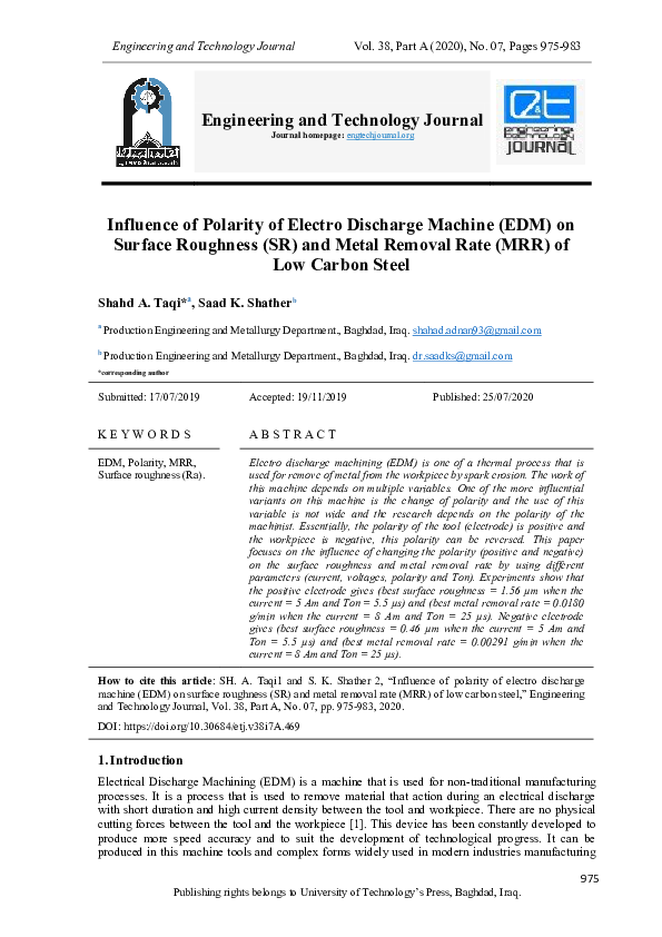 (PDF) Engineering and Technology Journal