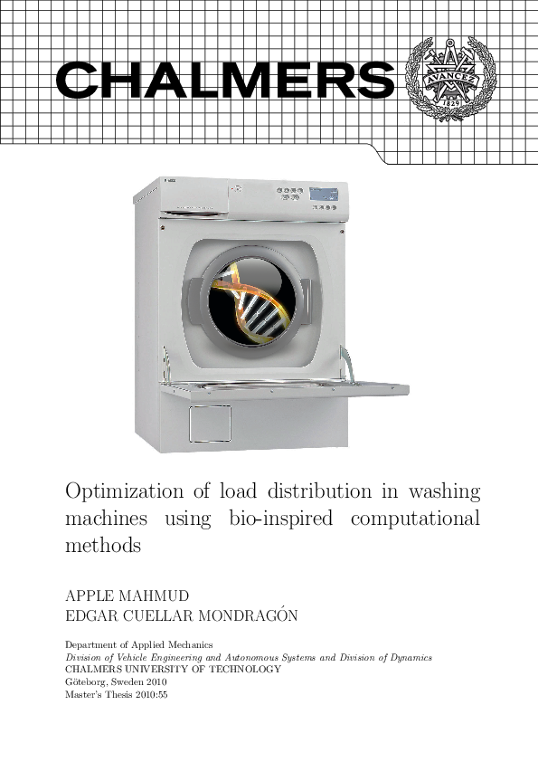 (PDF) Optimization of load distribution in washing machines using bio ...