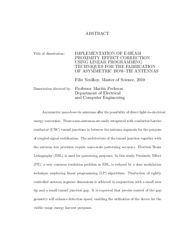 (PDF) Implementation of E-Beam Proximity Effect Correction using linear ...