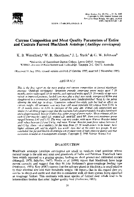 (PDF) Carcass composition and meat quality parameters of entire and ...