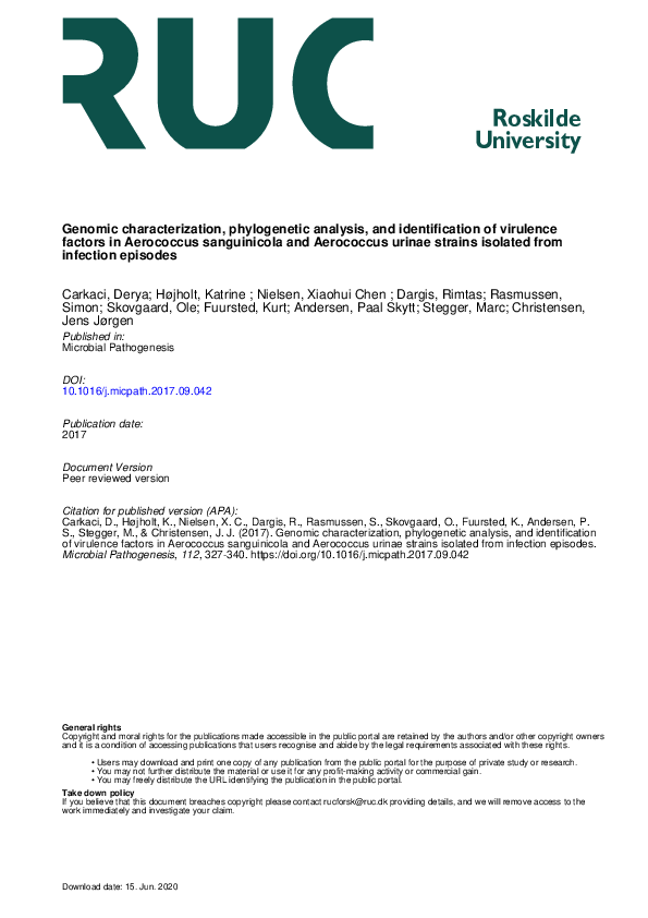 (PDF) Genomic characterization, phylogenetic analysis, and ...