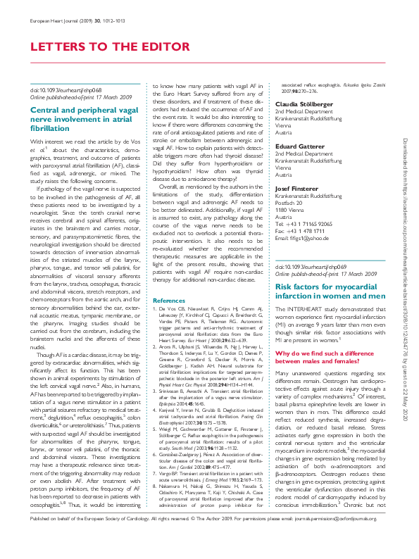 (PDF) Risk Factors for Myocardial Infarction In Women and Men: Insights ...
