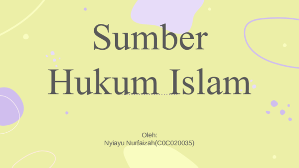 (PPT) PPT Sumber Hukum Islam