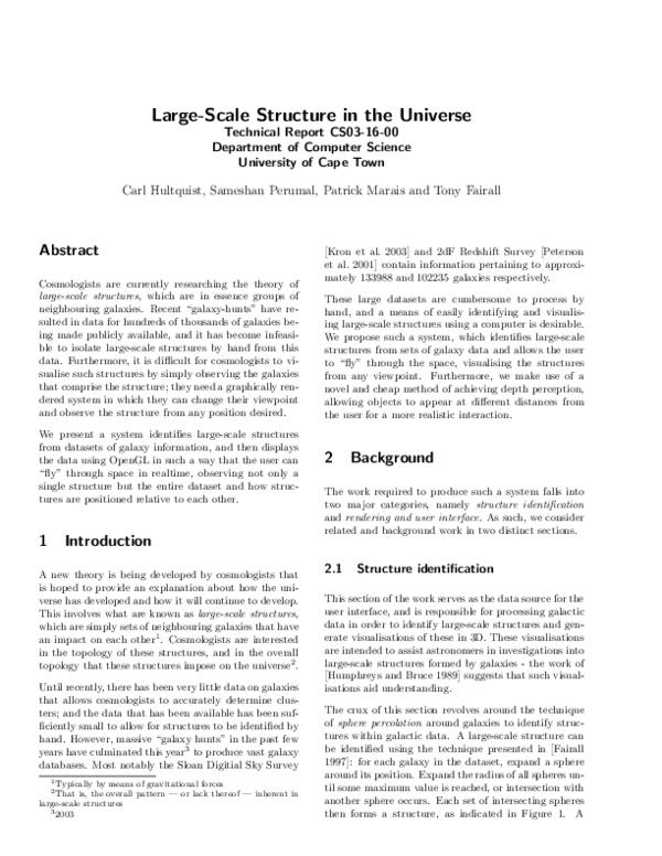 (PDF) Large-scale structure in the universe