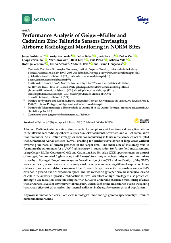 (PDF) Performance Analysis of Geiger–Müller and Cadmium Zinc Telluride ...