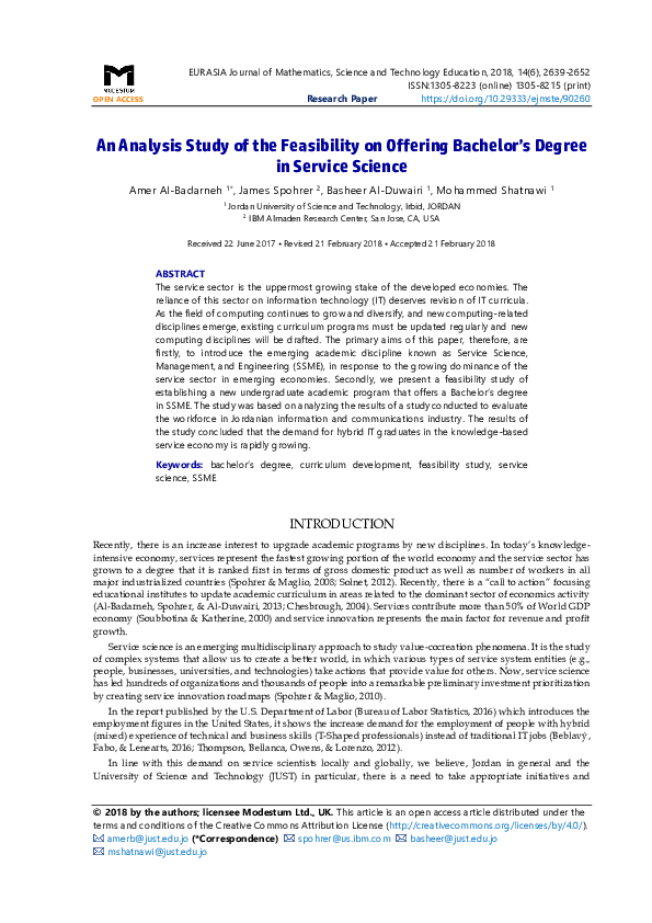 (PDF) An Analysis Study of the Feasibility on Offering Bachelor’s ...