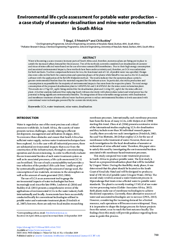 PDF Environmental Life Cycle Assessment For Potable Water Production pdf-environmental-life-cycle-assessment-for-potable-water-production