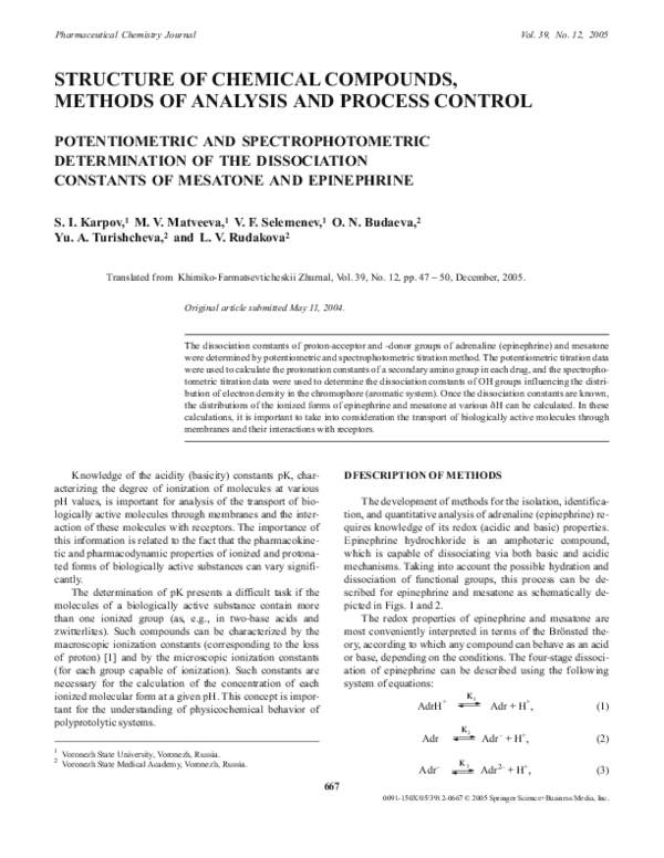 Pdf Potentiometric And Spectrophotometric Determination Of Calcium In The Wet End Of Paper
