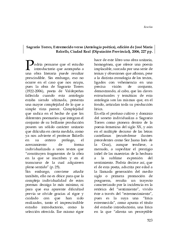 (PDF) Estremecido verso: antología poética