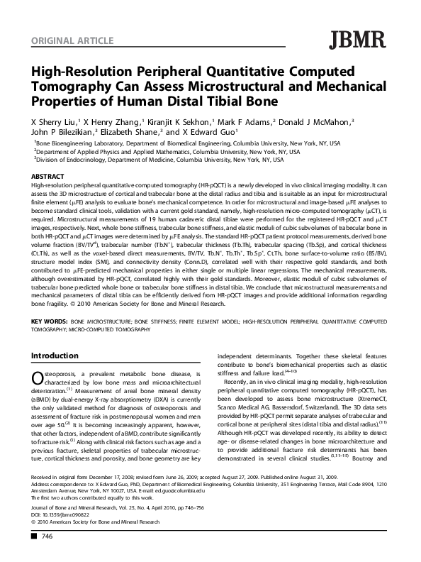 (PDF) High resolution peripheral quantitative computed tomography can assess microstructural and ...