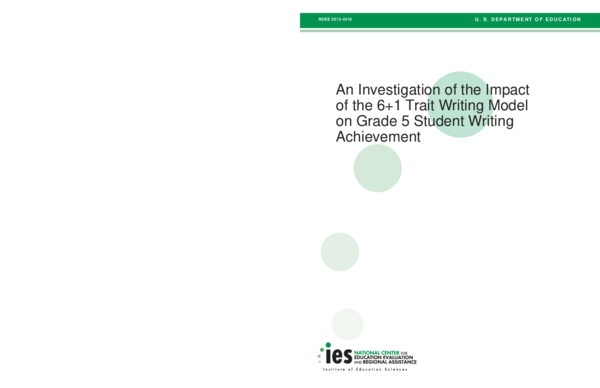 (PDF) An Investigation of the Impact of the 6+1 Trait Writing Model on ...