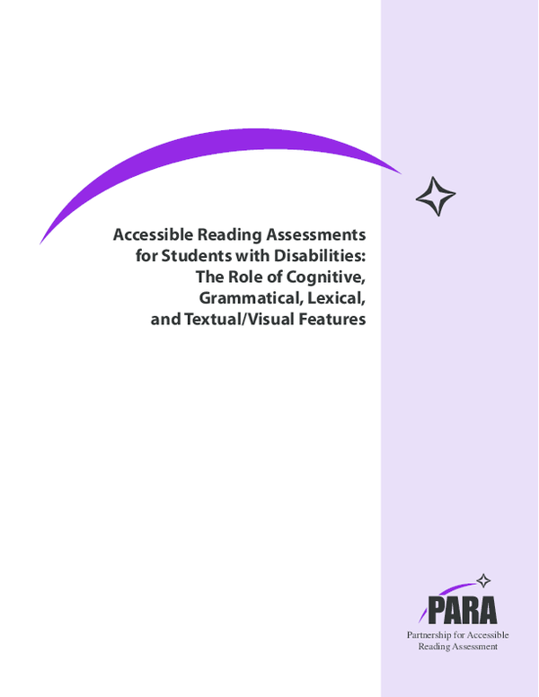(PDF) Accessible Reading Assessments for Students With Disabilities ...