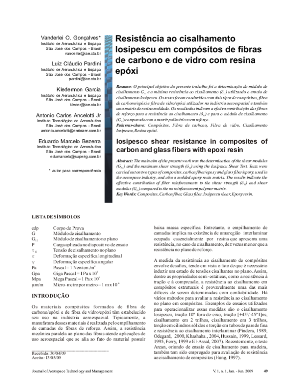 (PDF) Resistência ao cisalhamento losipescu em compósitos de fibras de ...