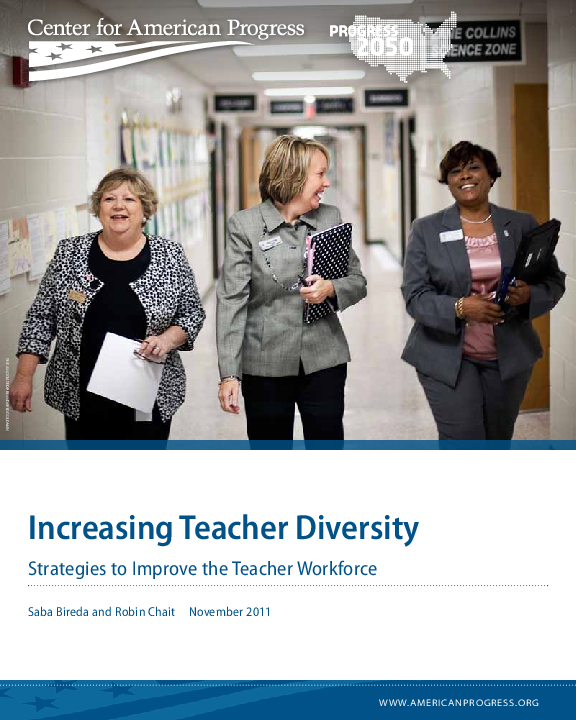 (PDF) Increasing Teacher Diversity: Strategies to Improve the Teacher ...