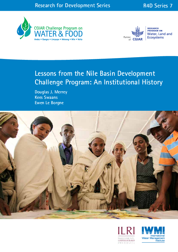(PDF) Lessons from the Nile Basin Development Challenge Program: An Institutional History ...