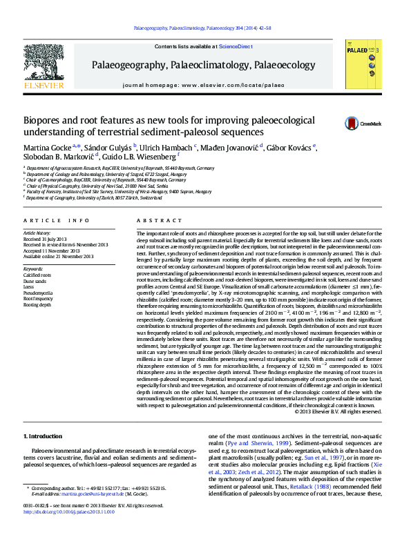 (PDF) Biopores and root features as new tools for improving ...