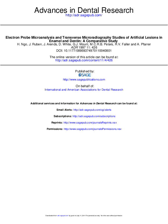 (PDF) Electron Probe Microanalysis and Transverse Microradiography ...
