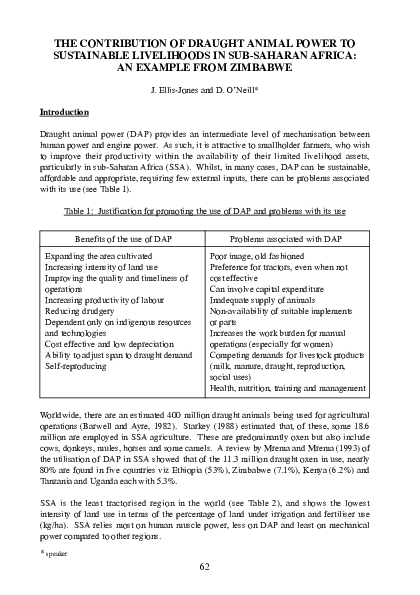 (PDF) The Contribution of Draught Animal Power to Sustainable ...