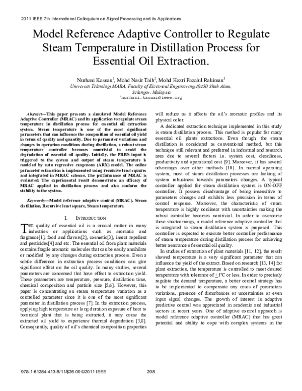 (PDF) Model reference adaptive controller to regulate steam temperature ...
