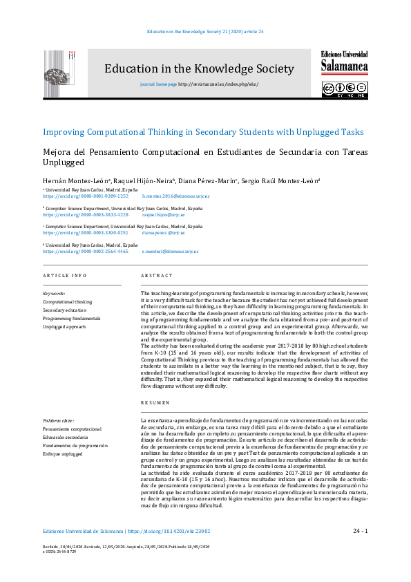 (PDF) Improving Computational Thinking in Secondary Students with ...