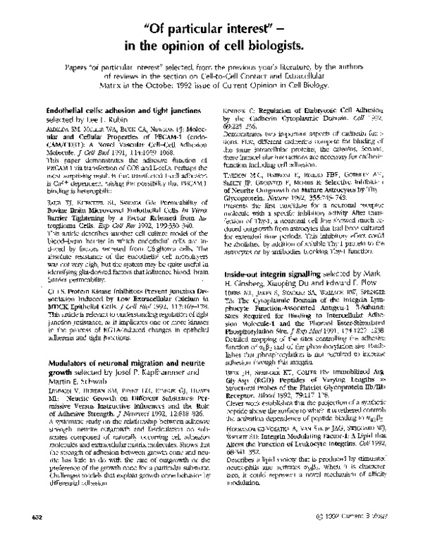 (PDF) Inside-out integrin signalling