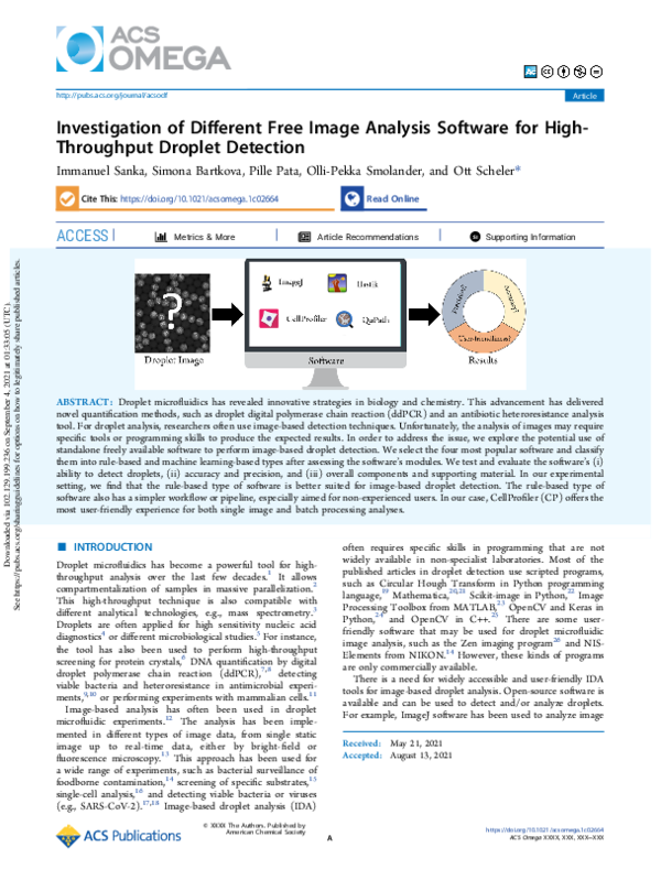 (PDF) Investigation of Different Free Image Analysis Software for High ...
