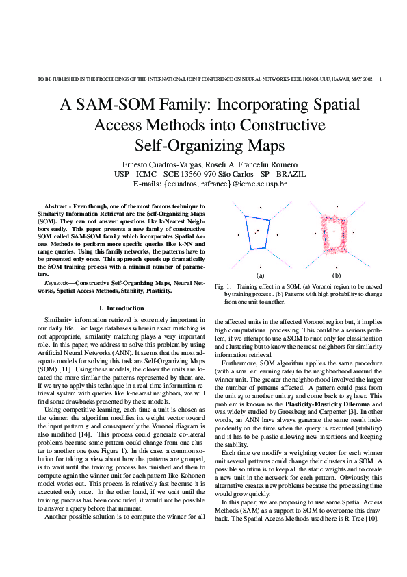 (PDF) A SAM-SOM family: incorporating spatial access methods into ...