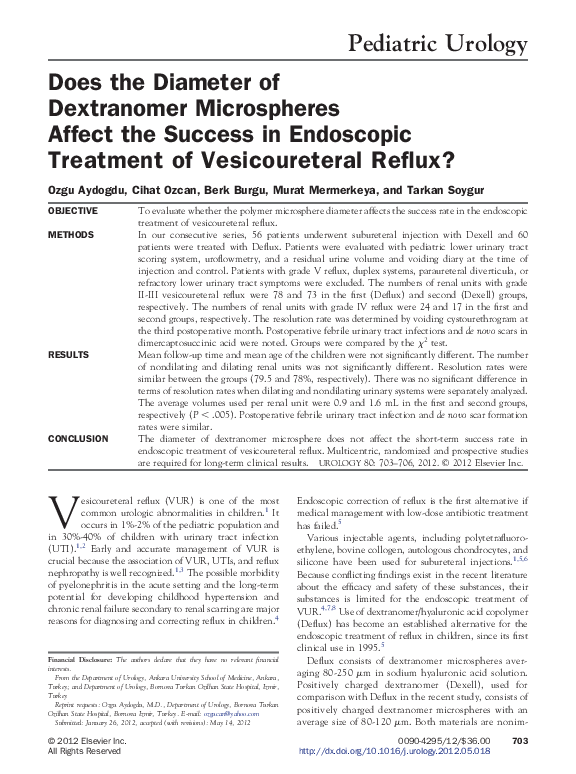 (PDF) Does the Diameter of Dextranomer Microspheres Affect the Success ...