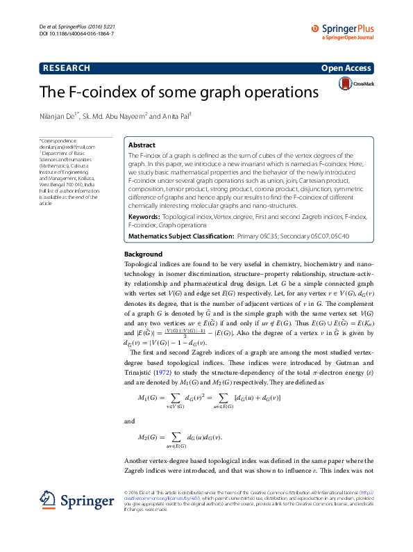 (PDF) The F-coindex of some graph operations