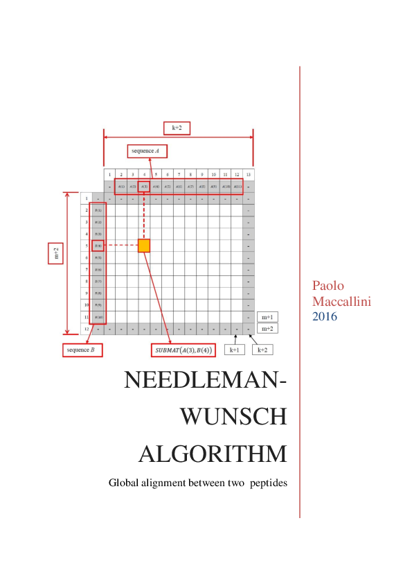 (PDF) Needleman-Wunsch Algorithm