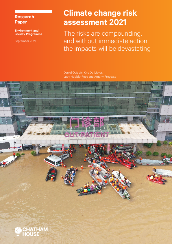 (PDF) Climate change risk assessment 2021 - Research Paper