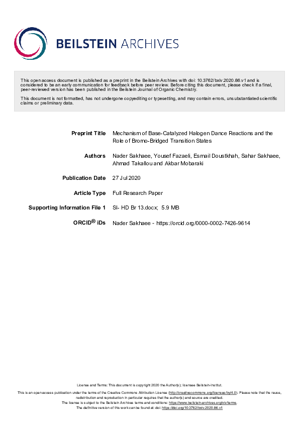 (PDF) Mechanism of Base-Catalyzed Halogen Dance Reactions and the Role ...