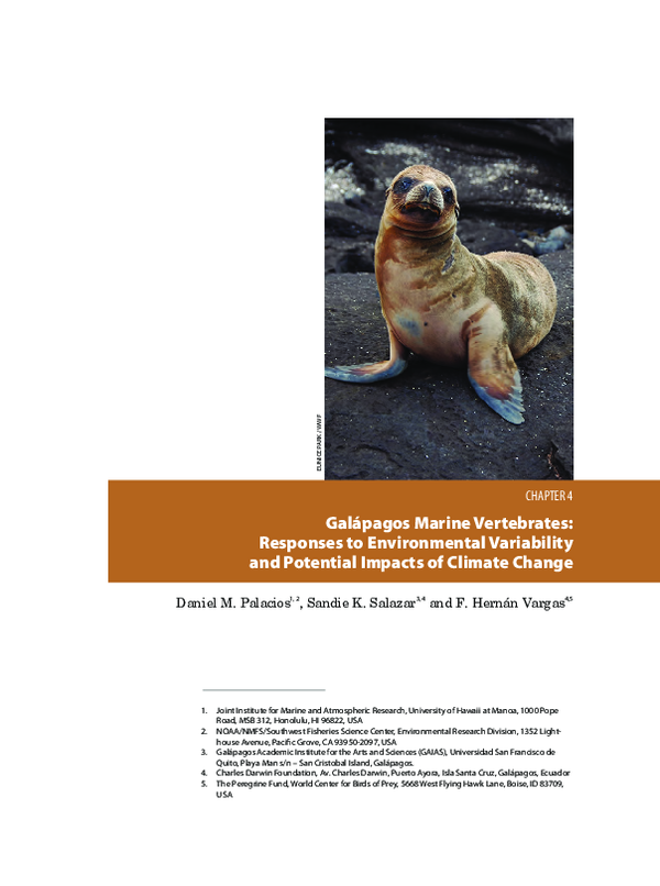 (PDF) Galápagos Marine Vertebrates: Responses to Environmental ...