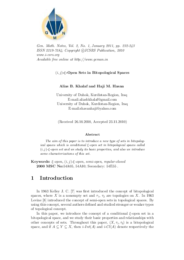 (PDF) 1 Introduction - General Mathematics Notes