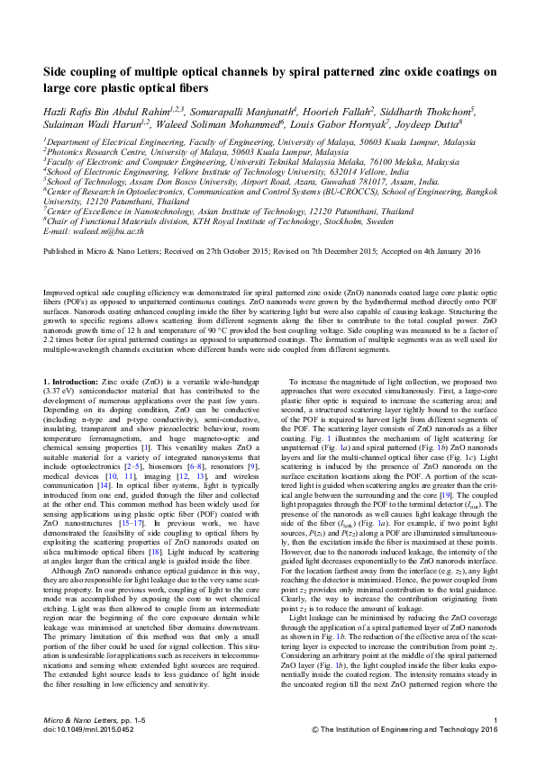 (PDF) Side coupling of multiple optical channels by spiral patterned ...