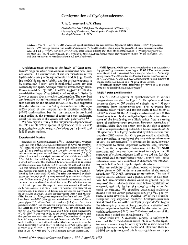 (PDF) Conformation of cyclohexadecane