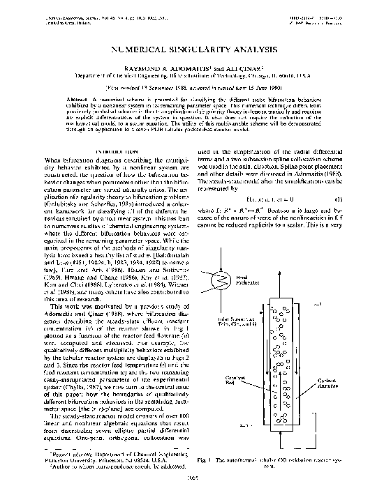 (PDF) Numerical singularity analysis