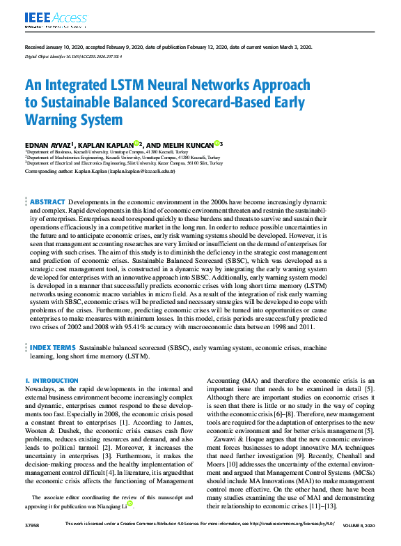 (PDF) An Integrated LSTM Neural Networks Approach to Sustainable ...