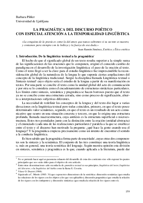 (PDF) La pragmática del discurso poético con especial intención a la ...