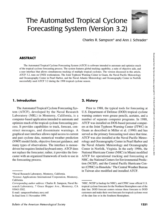 (PDF) The Automated Tropical Cyclone Forecasting System (Version 3.2)