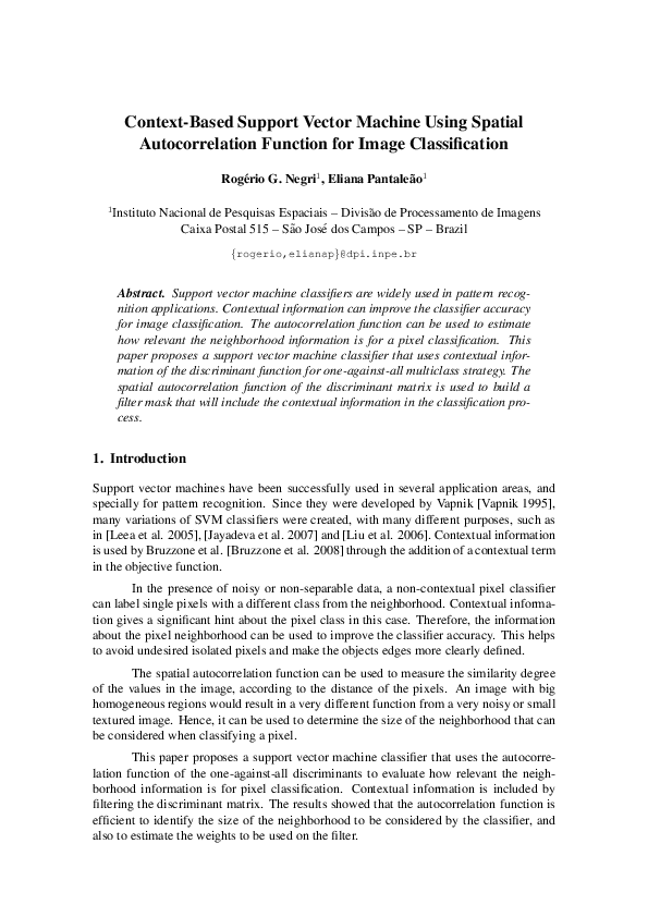 (PDF) Context-Based Support Vector Machine Using Spatial Autocorrelation Function for Image ...